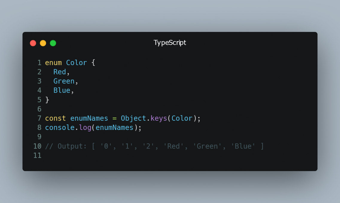 Getting Names Of Enum Entries Tiloid 