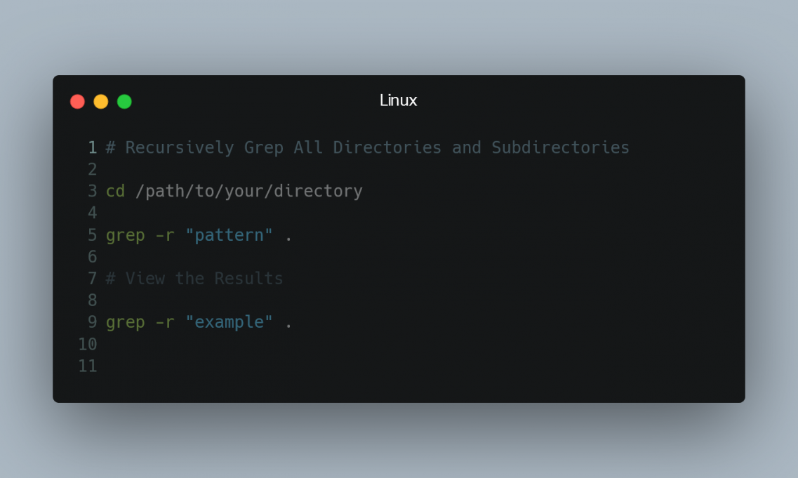 Recursively Grep All Directories and Subdirectories - Tiloid