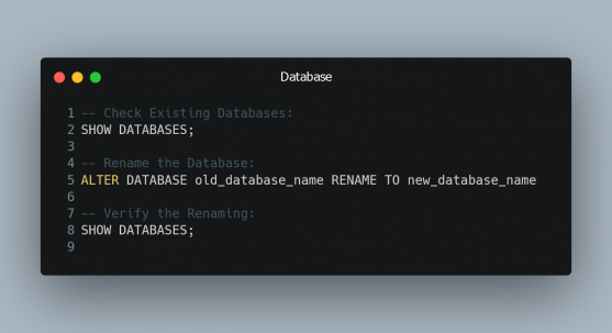 Renaming a MySQL Database (Changing Schema Name) - Tiloid